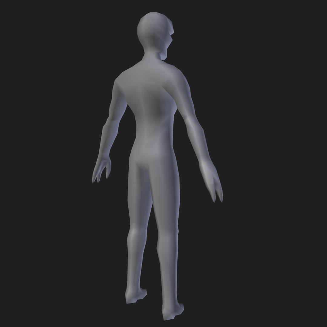 Base Mesh Humanoid Male Character 3D Model - TurboSquid 1315499