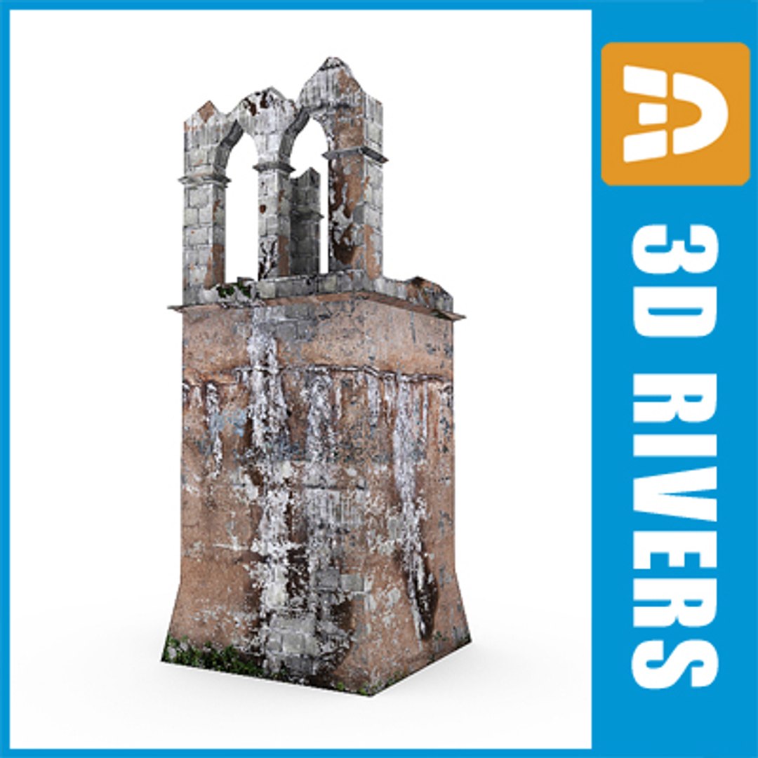 ruined watchtower 3d model