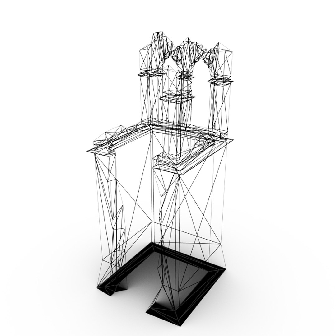 ruined watchtower 3d model