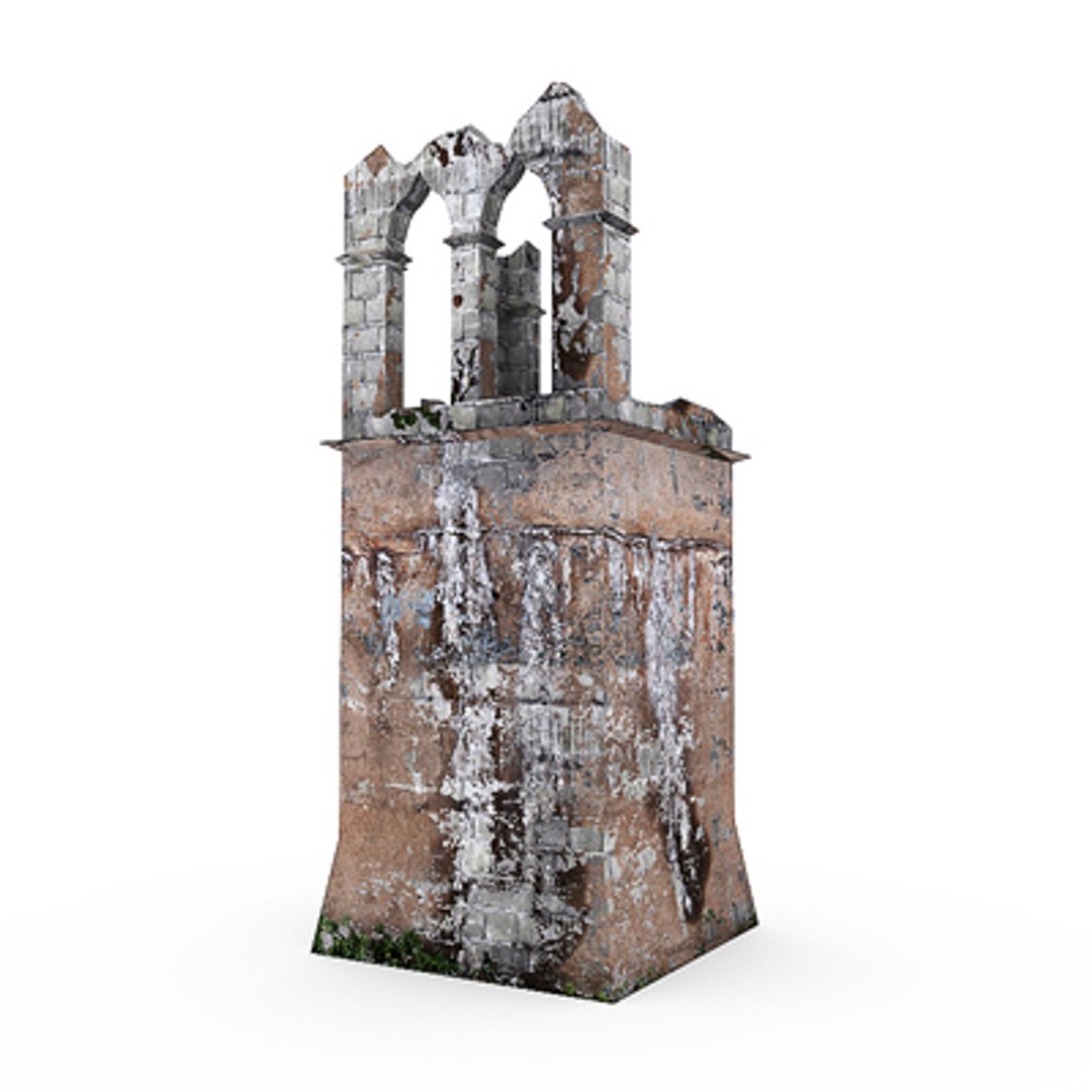 ruined watchtower 3d model