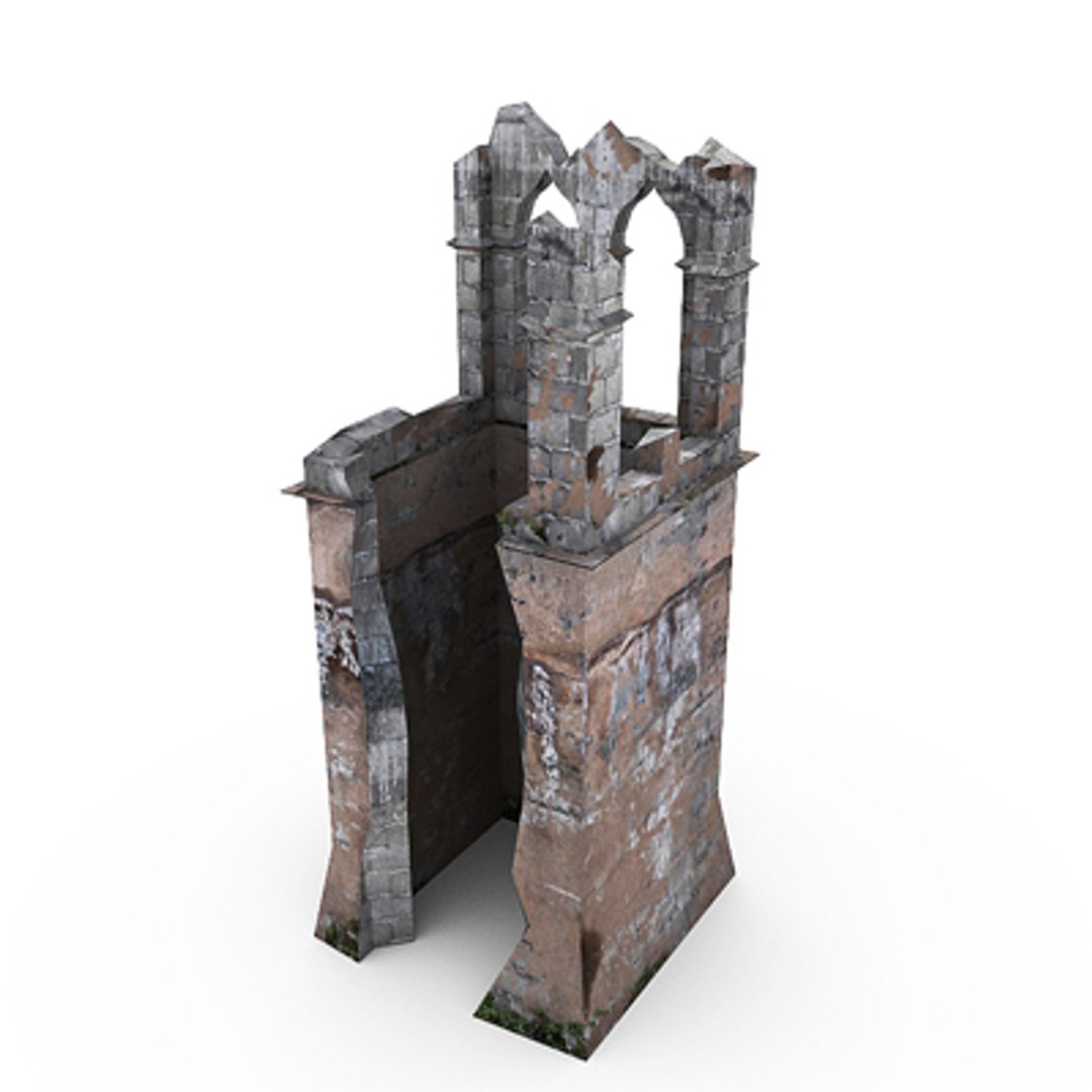 ruined watchtower 3d model