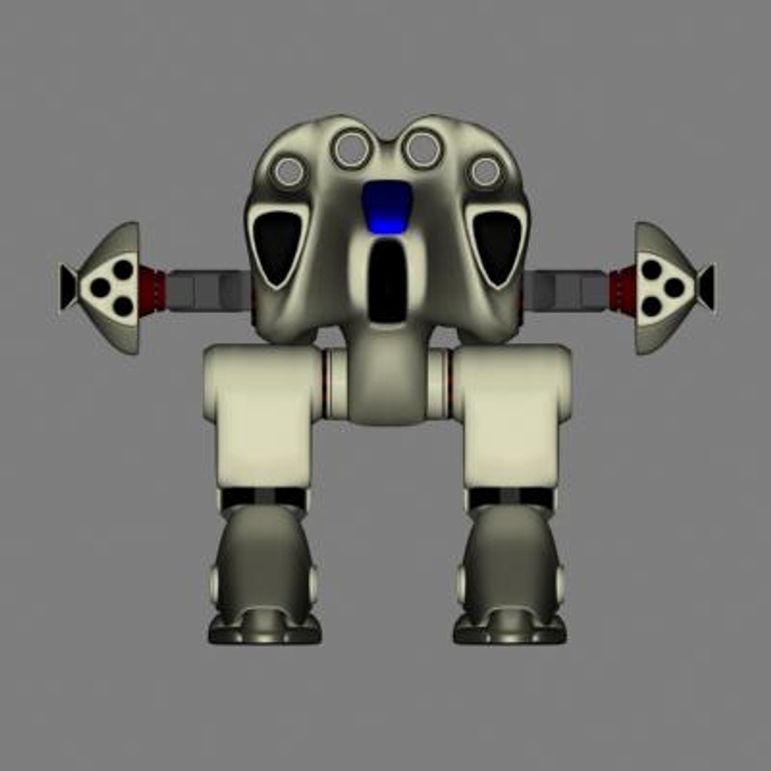 robot brown 3d model