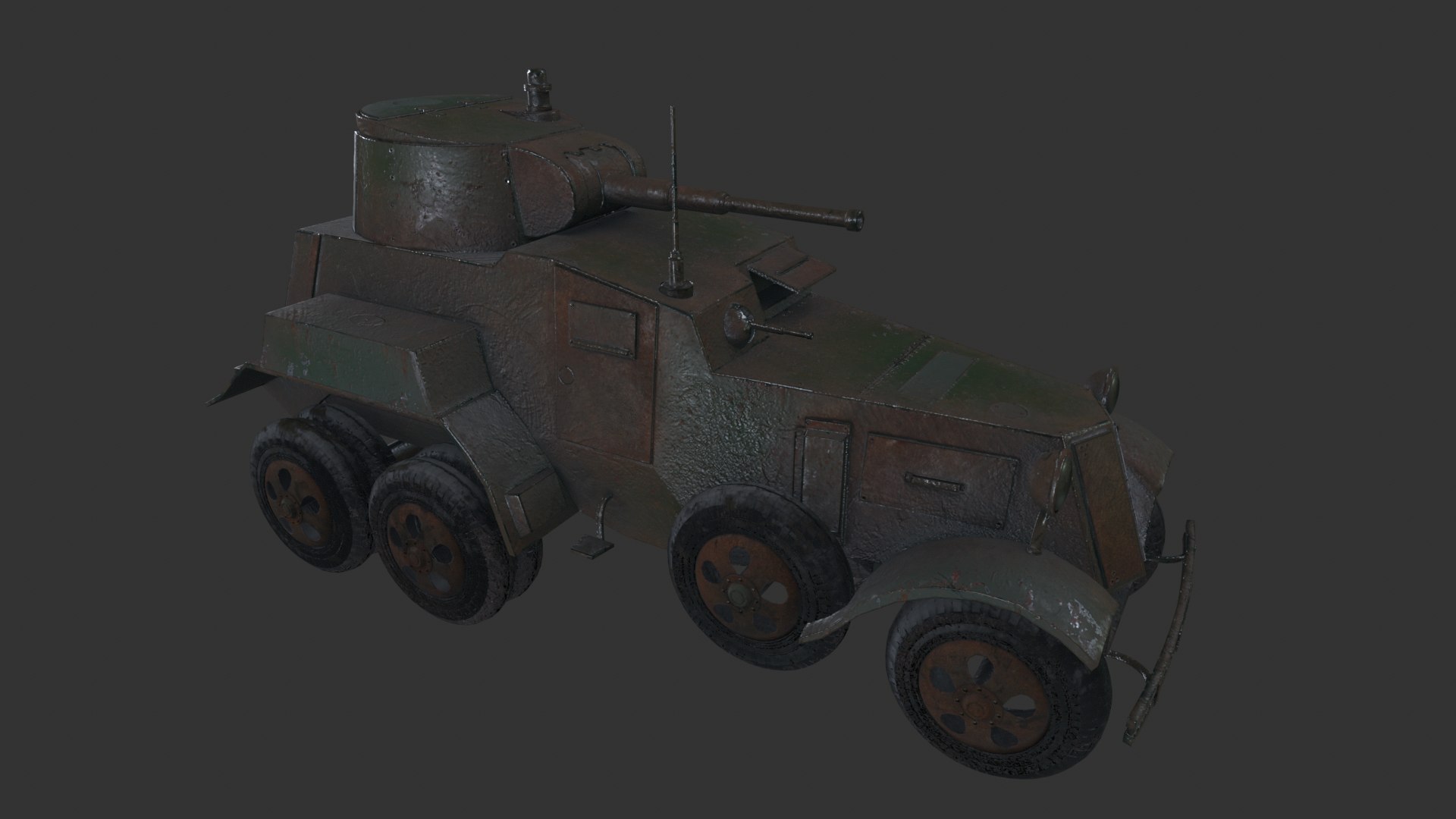 BA-10 Armored Car 3D Model - TurboSquid 2112049