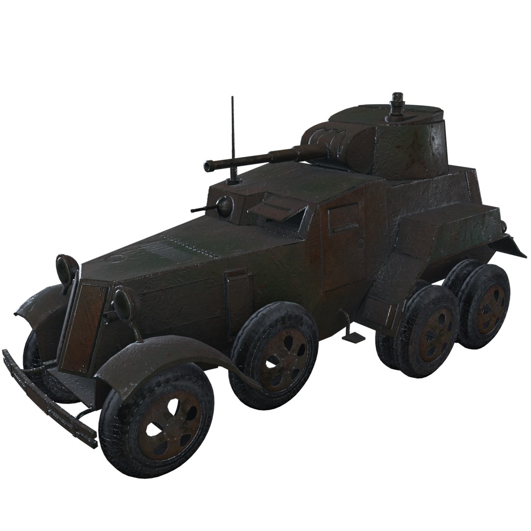 BA-10 Armored Car 3D model - TurboSquid 2112049
