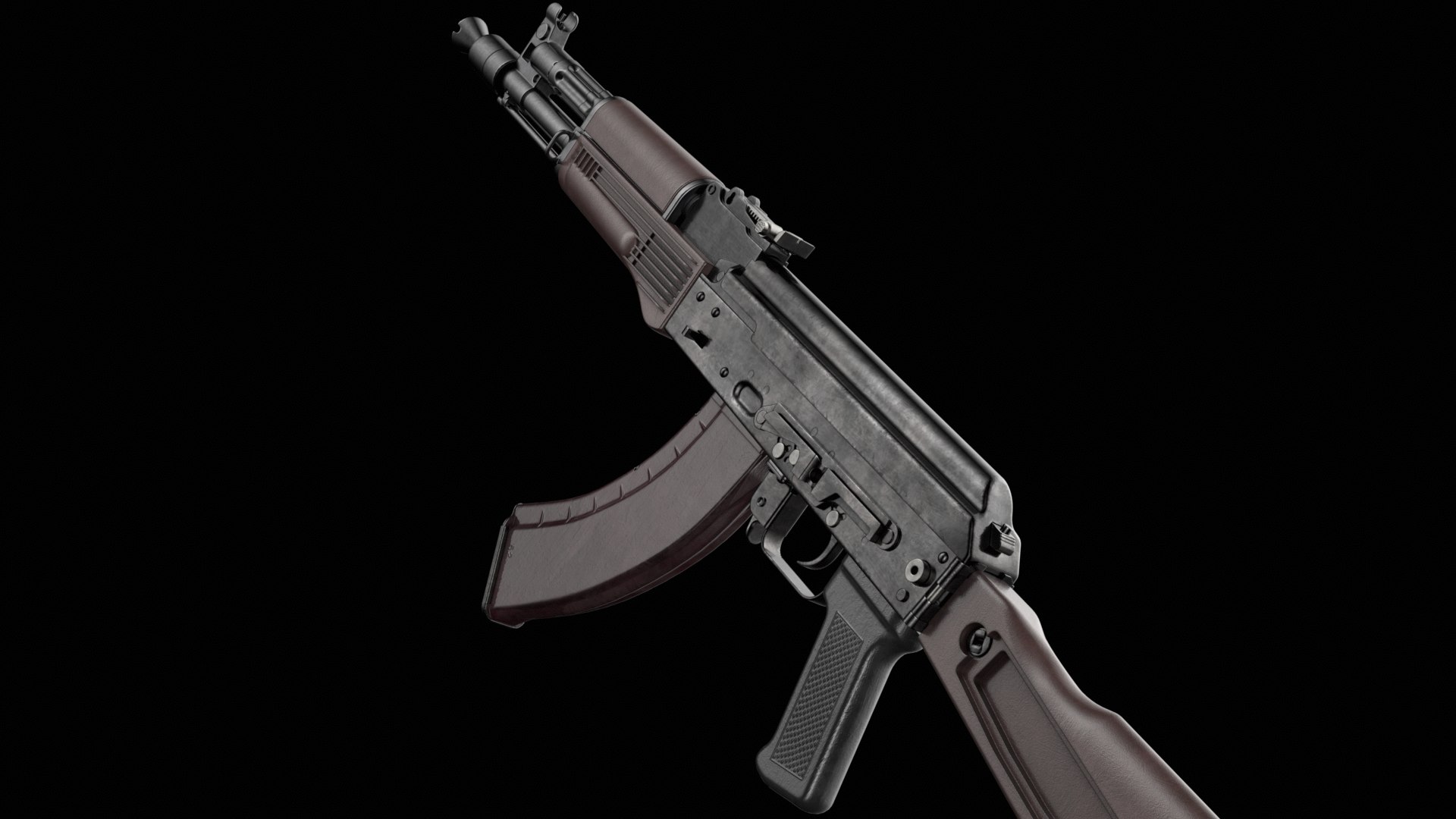 3D AK-105 AK-102 AK-104 Kalashnikov Assault Rifles Game Ready ...