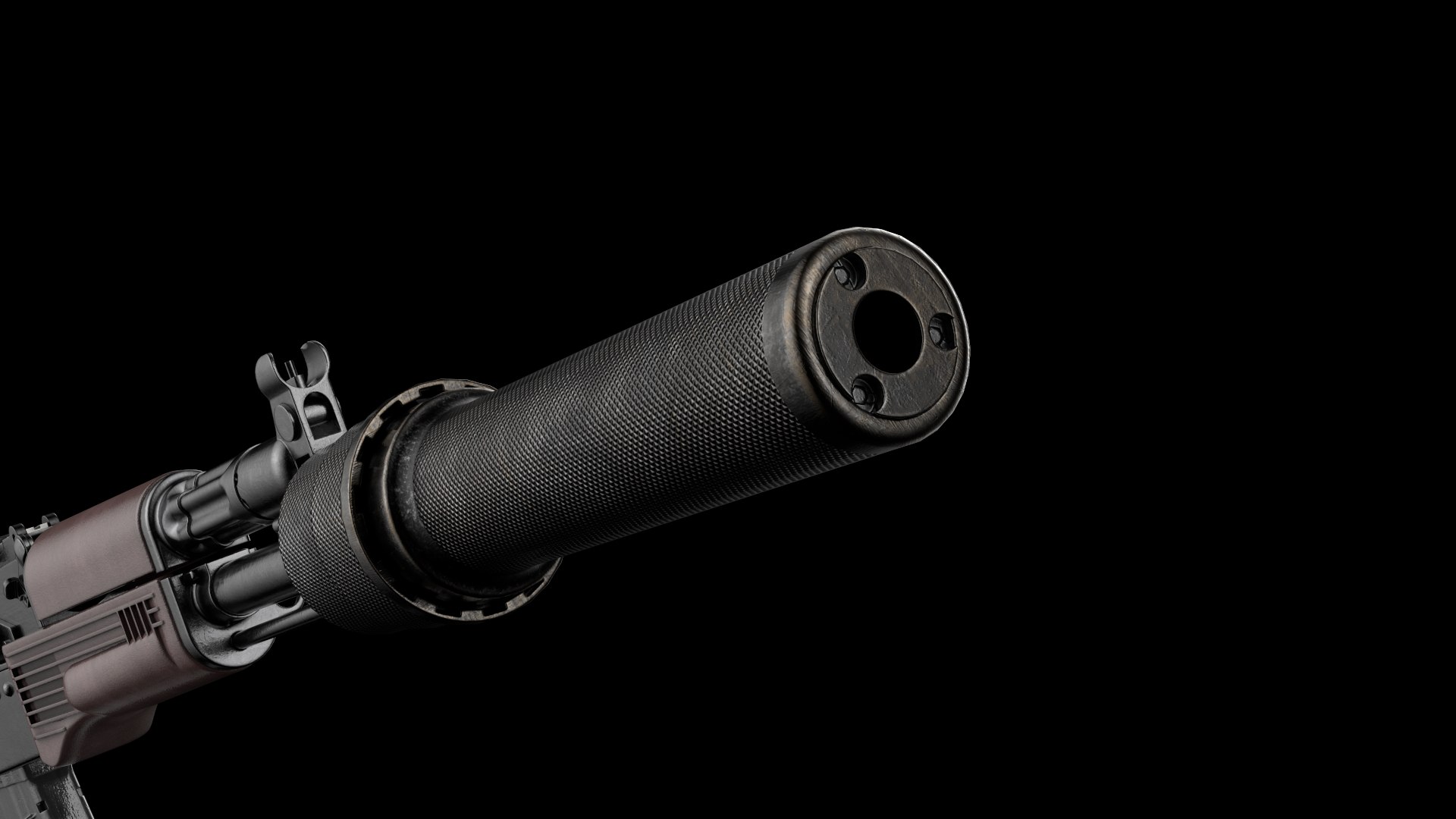 3D AK-105 AK-102 AK-104 Kalashnikov Assault Rifles Game Ready ...