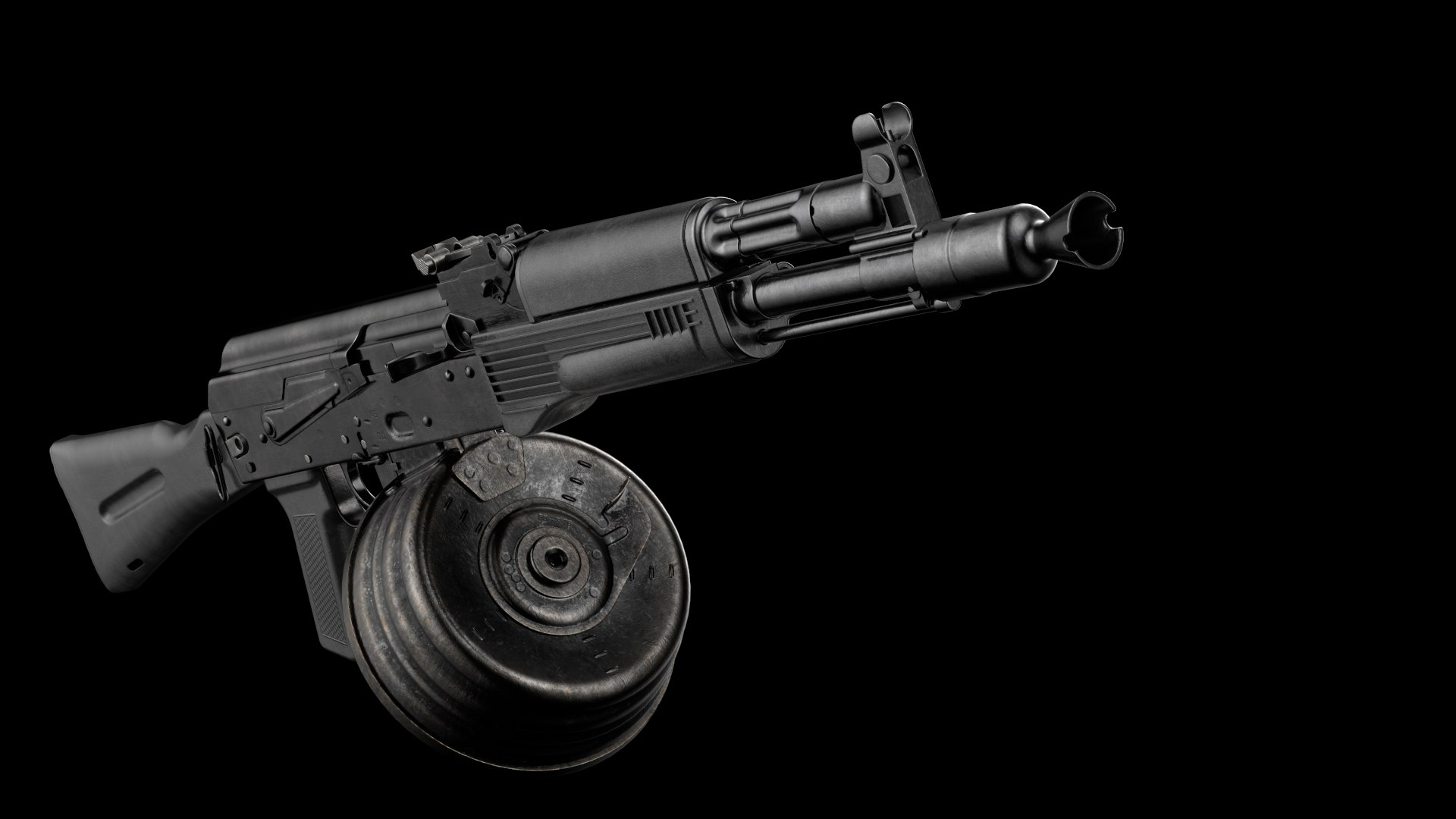 3D AK-105 AK-102 AK-104 Kalashnikov Assault Rifles Game Ready ...