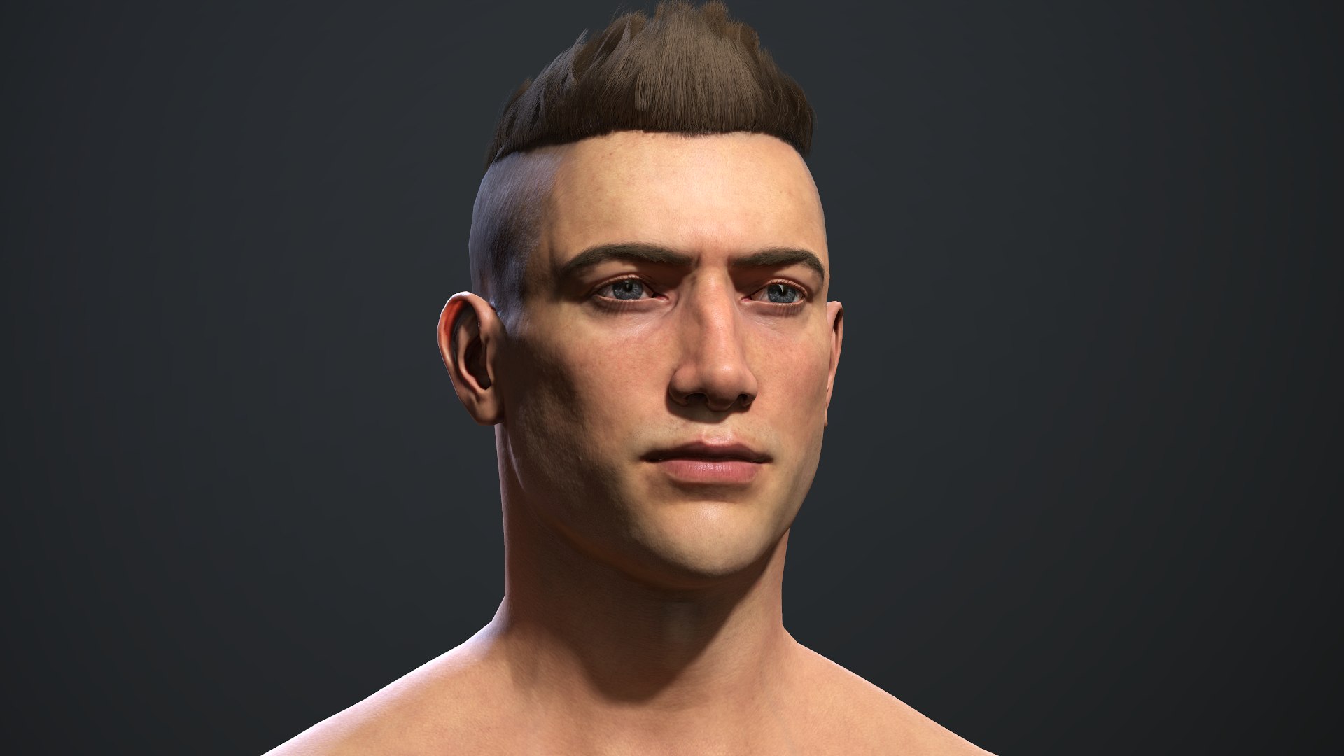 3D photorealistic human head real time model - TurboSquid 1423109