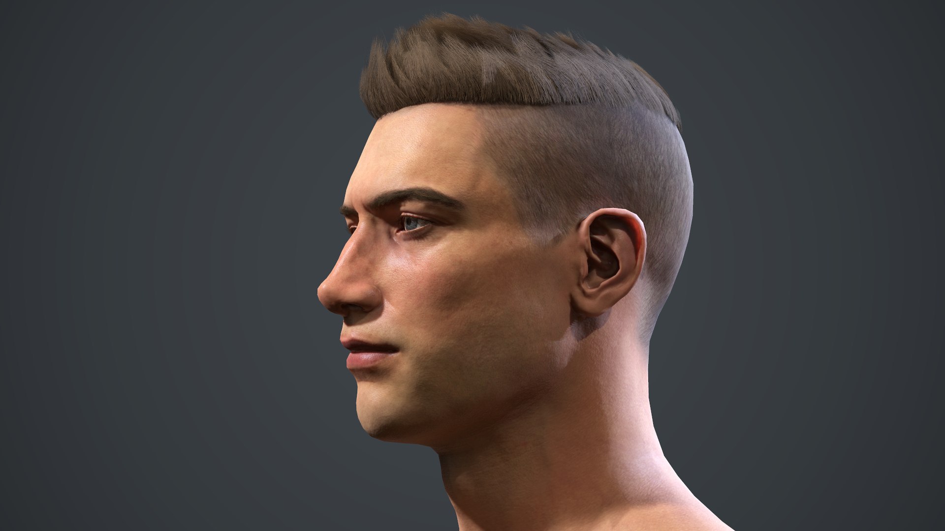 3D photorealistic human head real time model - TurboSquid 1423109