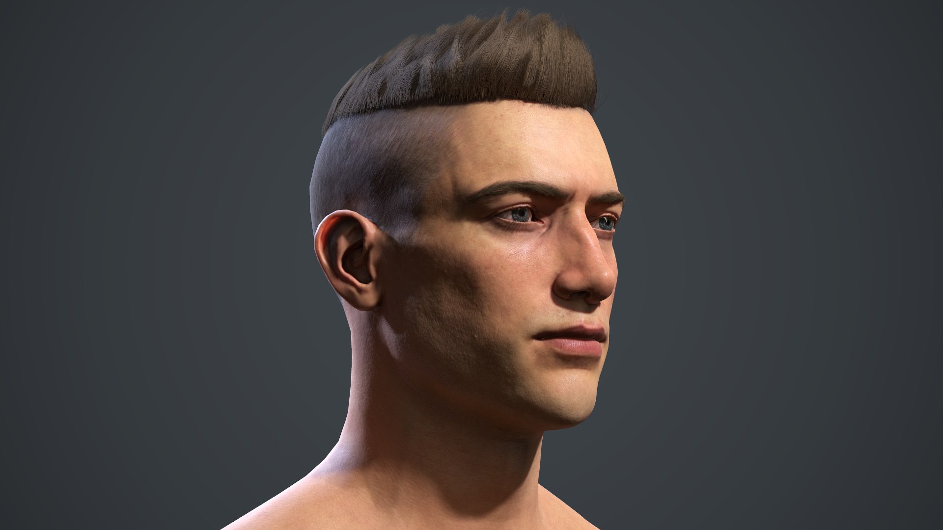 3D photorealistic human head real time model - TurboSquid 1423109