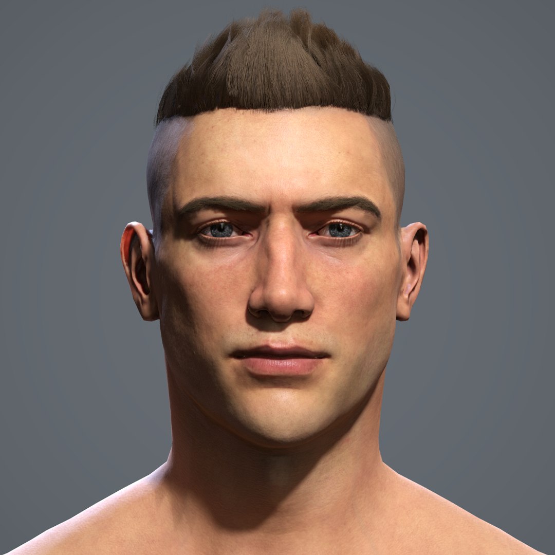 3D photorealistic human head real time model - TurboSquid 1423109