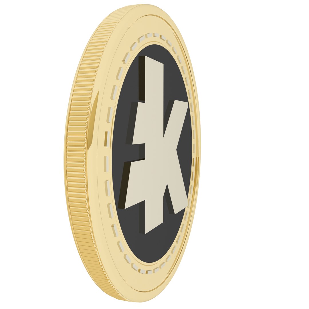 Kryll Cryptocurrency Gold Coin 3D Model - TurboSquid 1857054