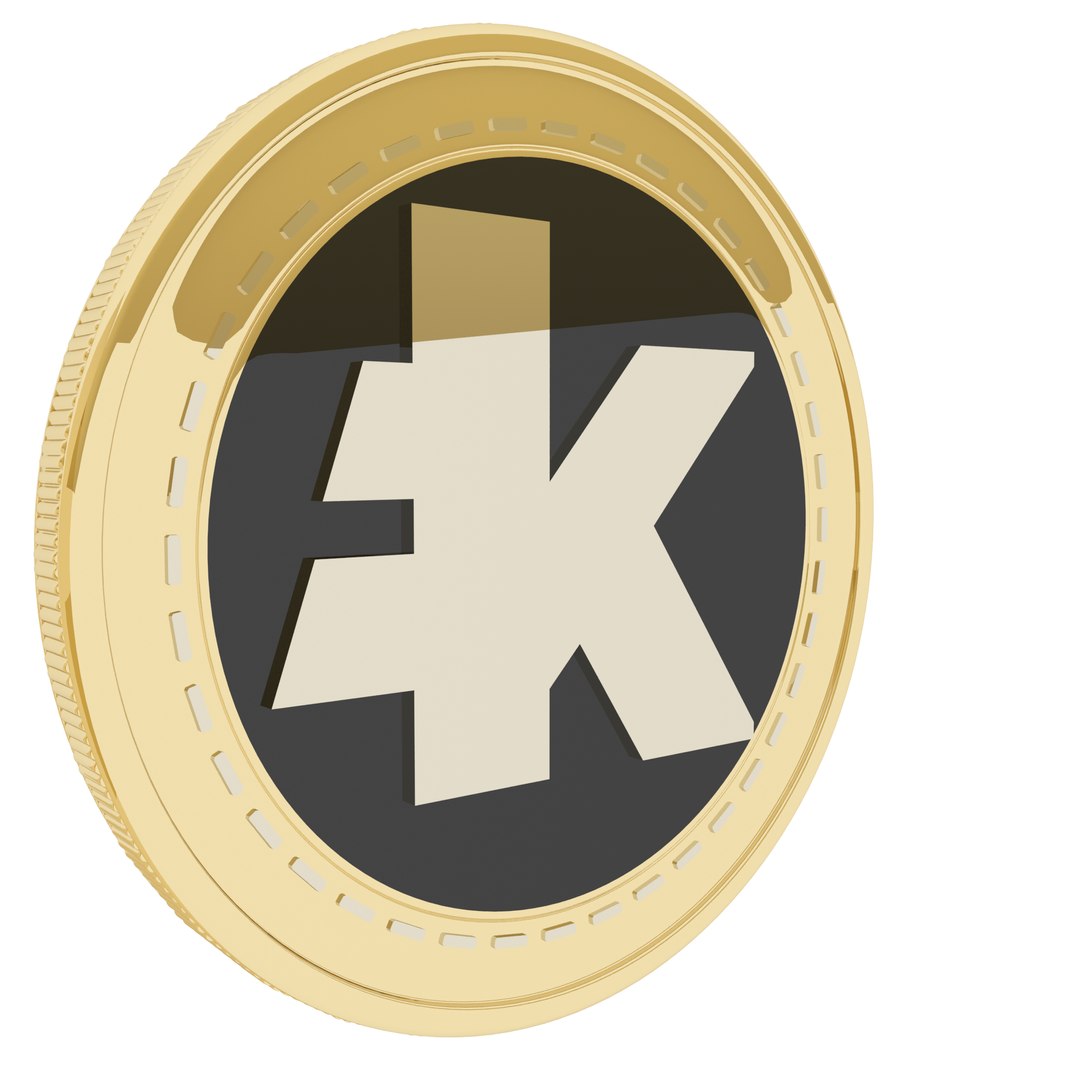 Kryll Cryptocurrency Gold Coin 3D Model - TurboSquid 1857054
