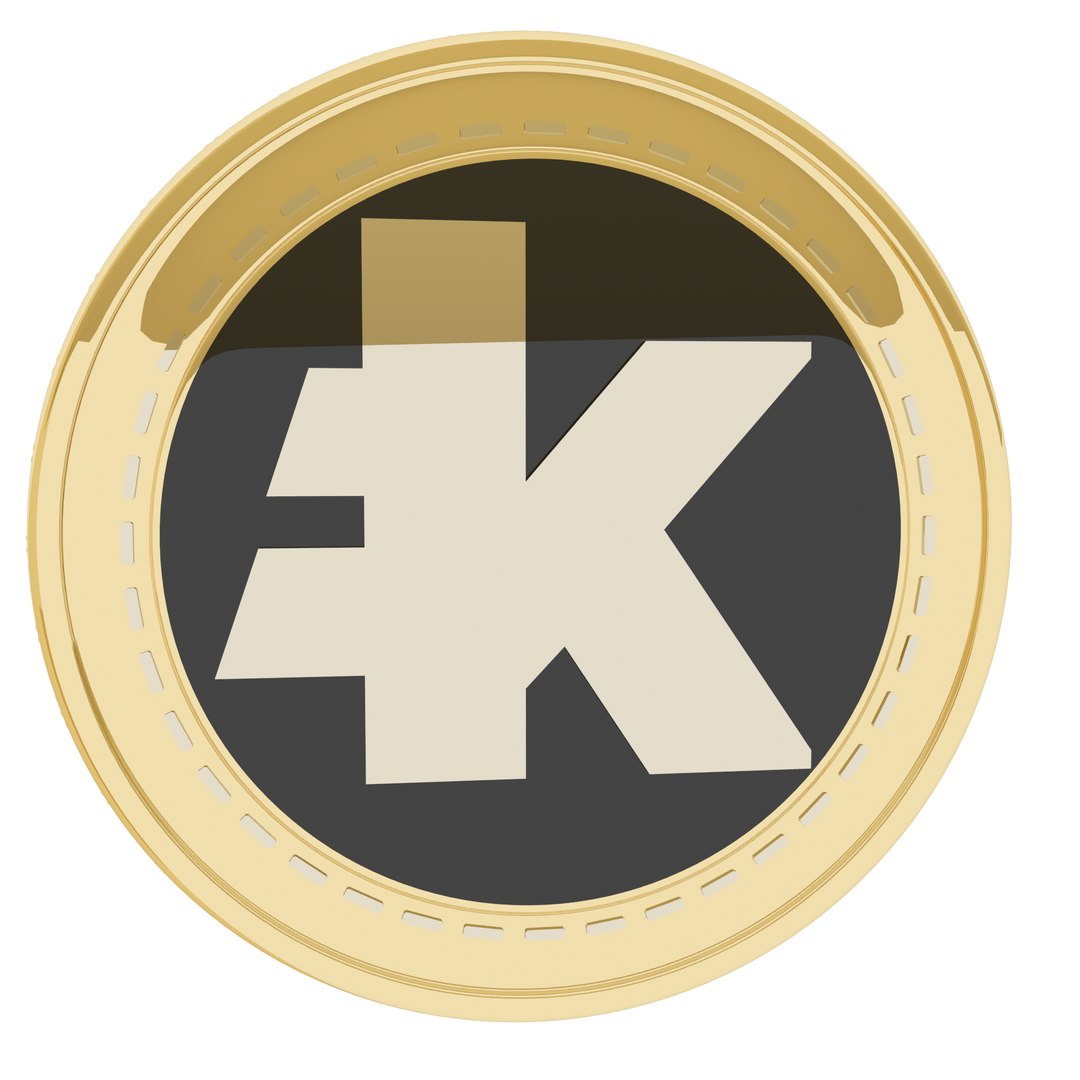 Kryll Cryptocurrency Gold Coin 3D Model - TurboSquid 1857054