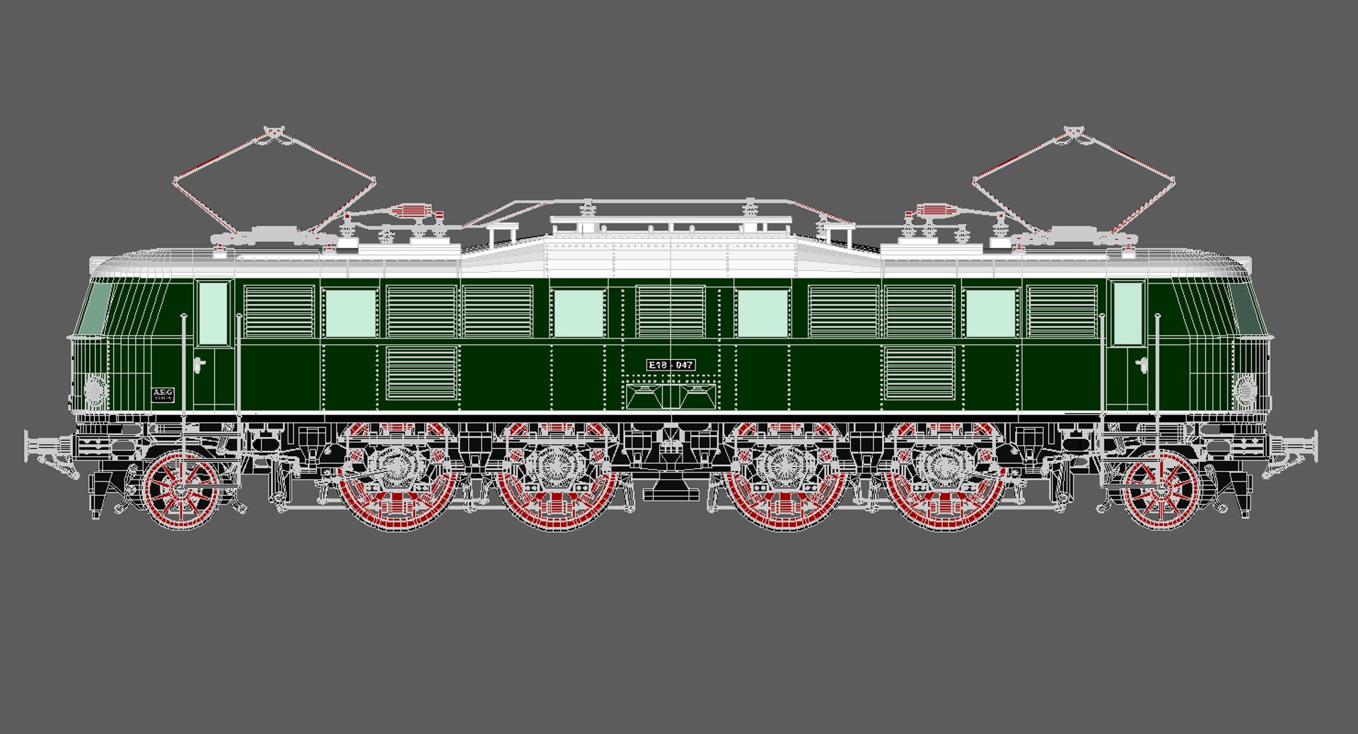 3d E18 Locomotive