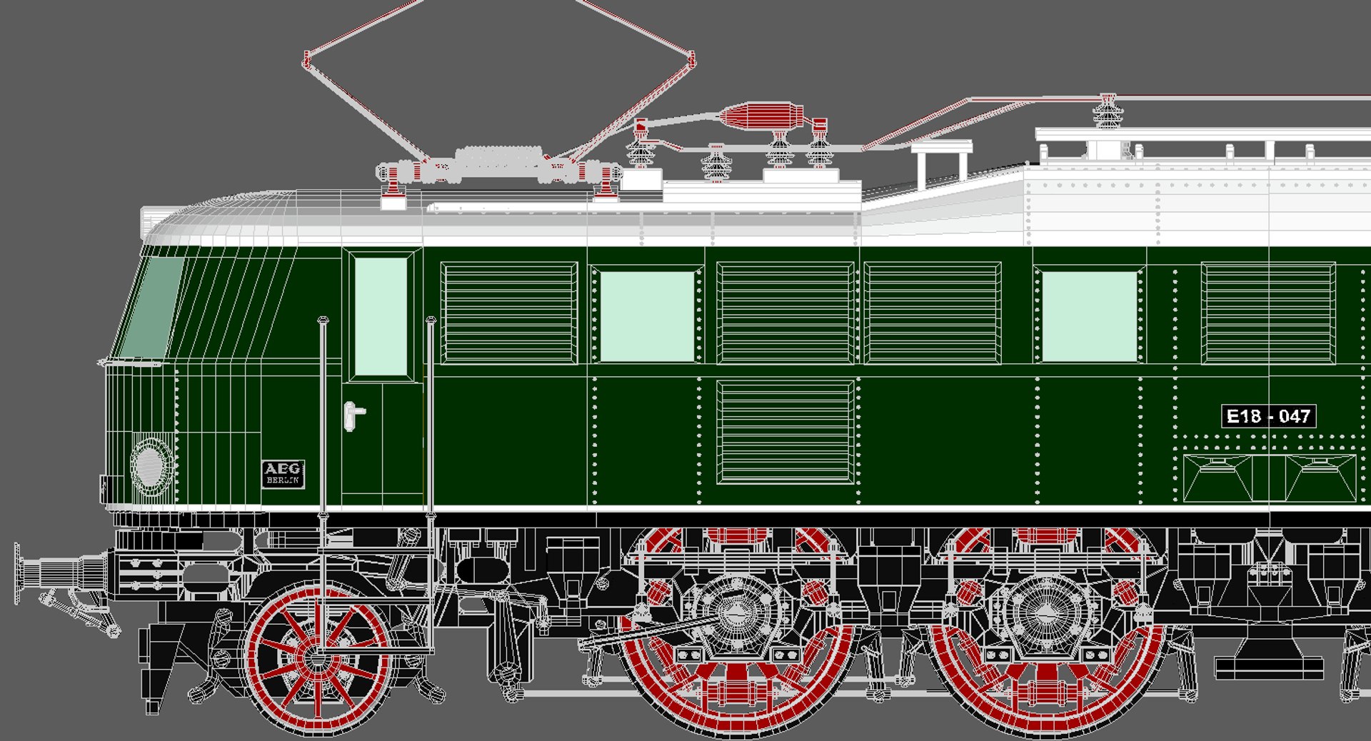 3d E18 Locomotive
