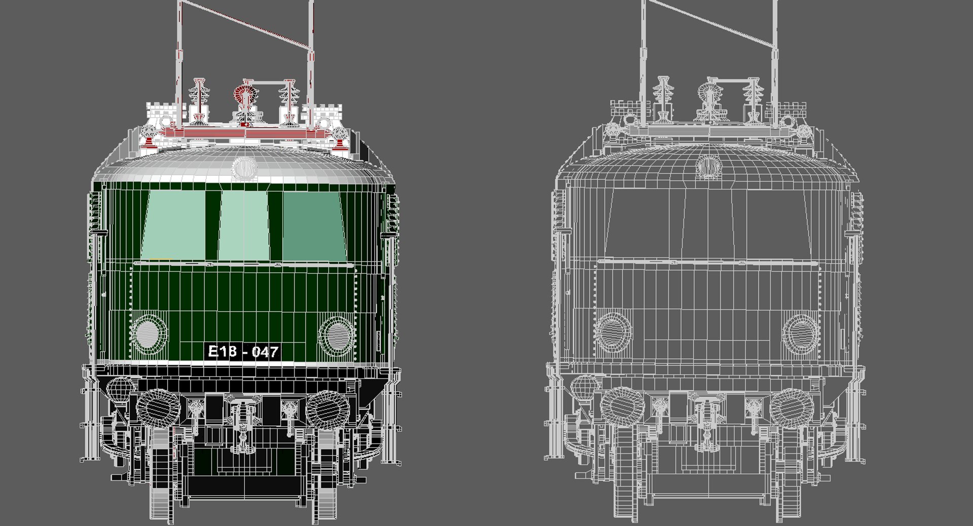 3d E18 Locomotive