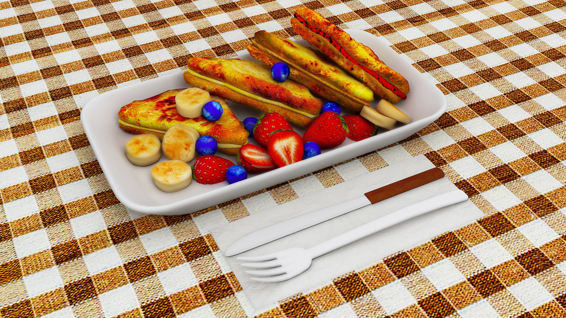 French Toast Model - TurboSquid 1924053