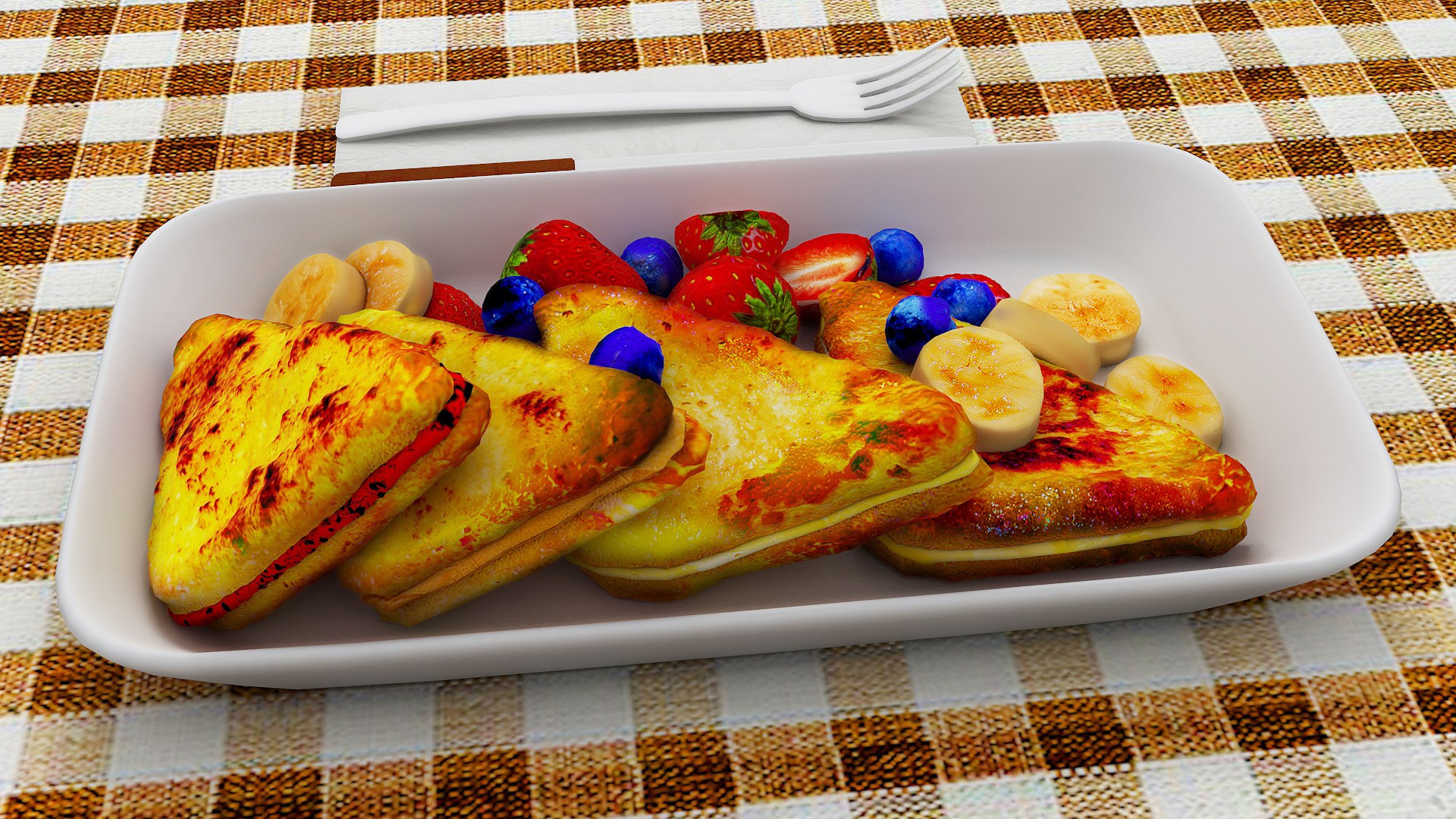 French Toast Model - TurboSquid 1924053