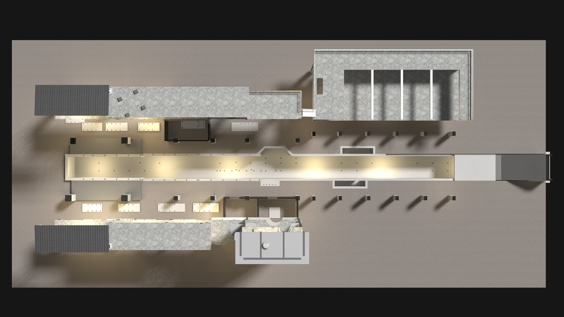 3D Industrial Building In Section Cut 25i09 Model - TurboSquid 2347513