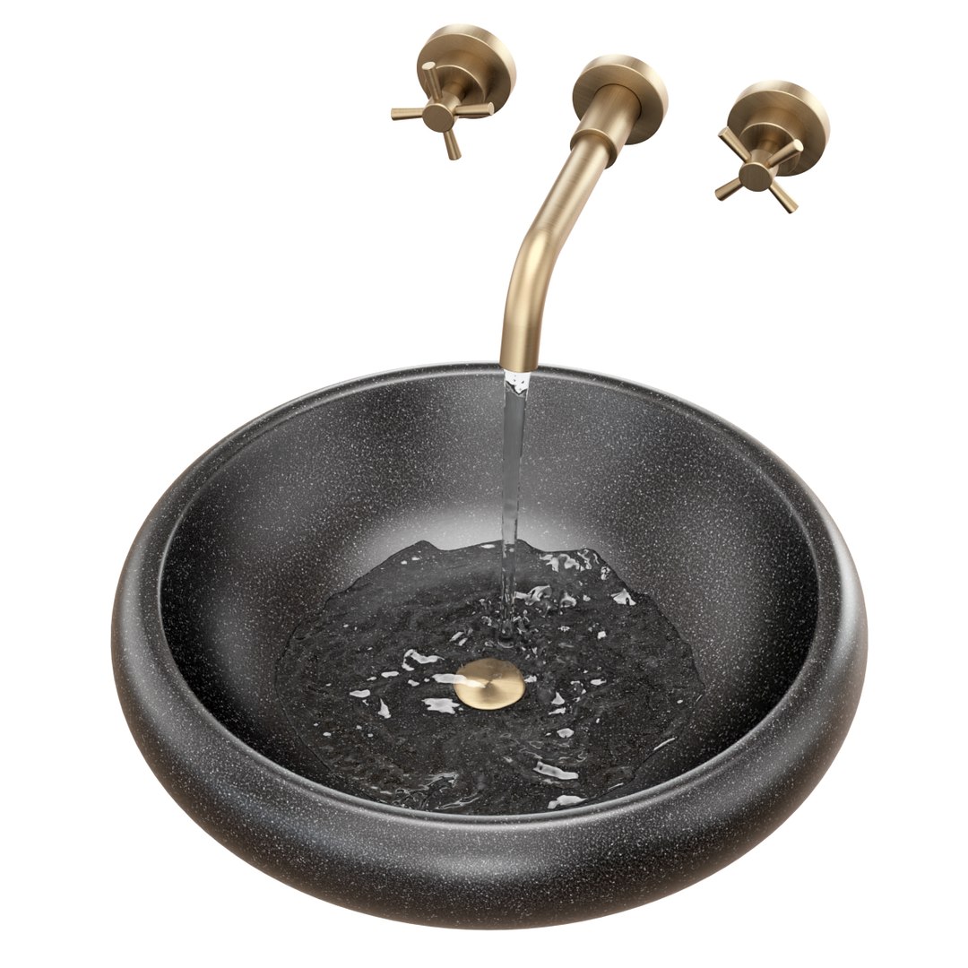 3D Ronda Black Sink - TurboSquid 1970838