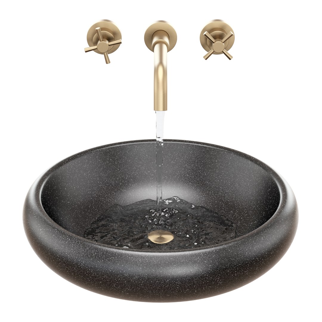 3D Ronda Black Sink - TurboSquid 1970838