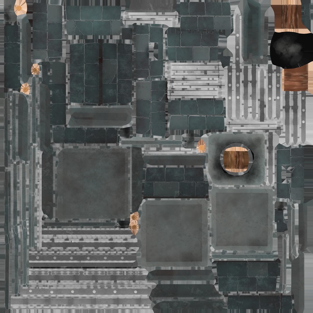 Stylized Torch Column 3D Model - TurboSquid 1704363