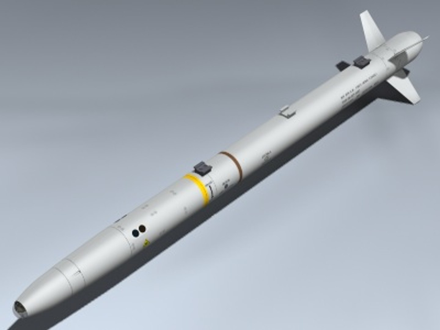3d Aim-132 Asraam Missile