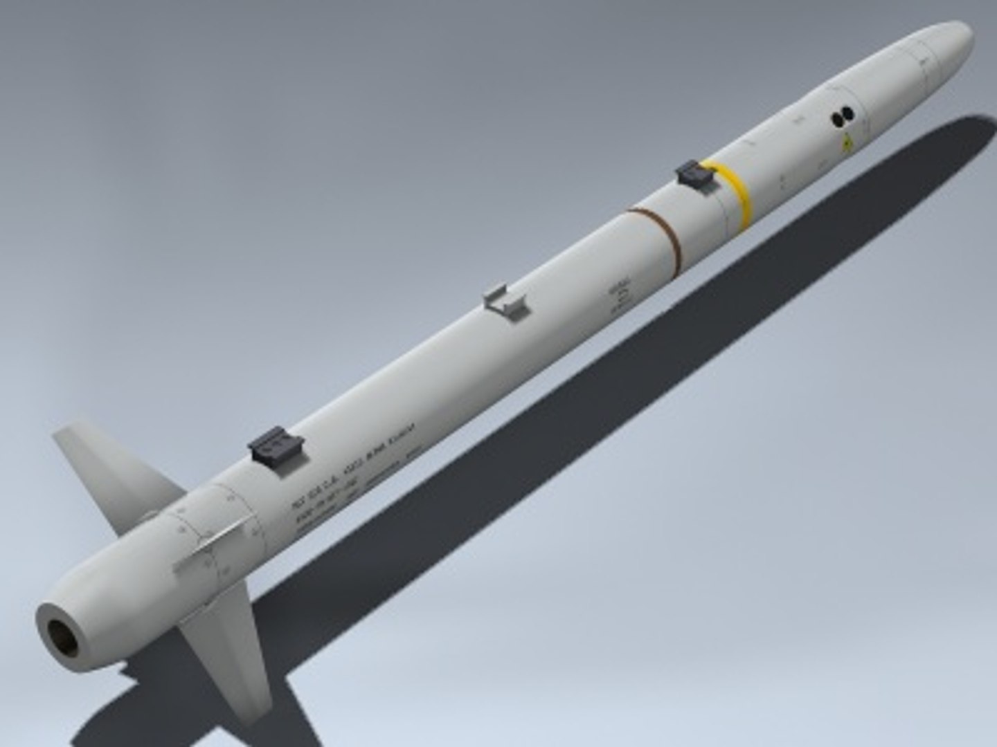 3d Aim-132 Asraam Missile