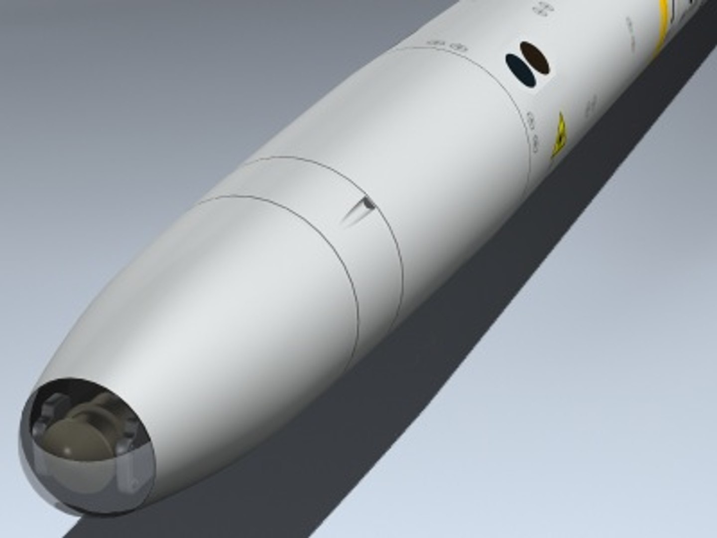 3d Aim-132 Asraam Missile