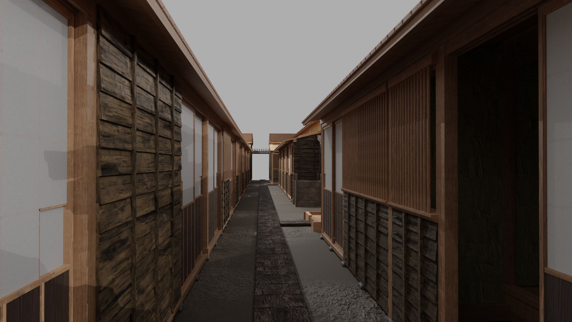Row House In Edo Tokyo In 18C 3D - TurboSquid 2115650