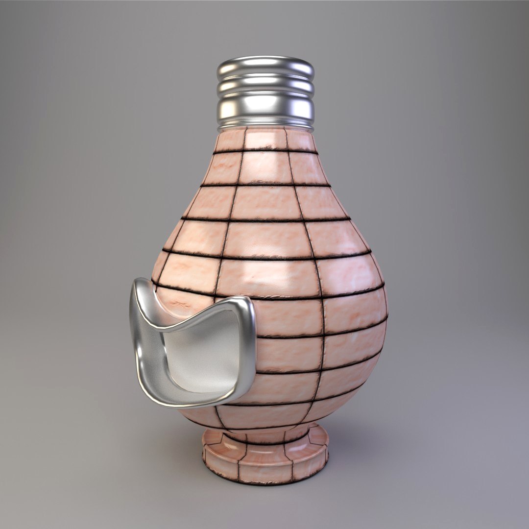 Unique Smiling Shader Ball 3d Obj