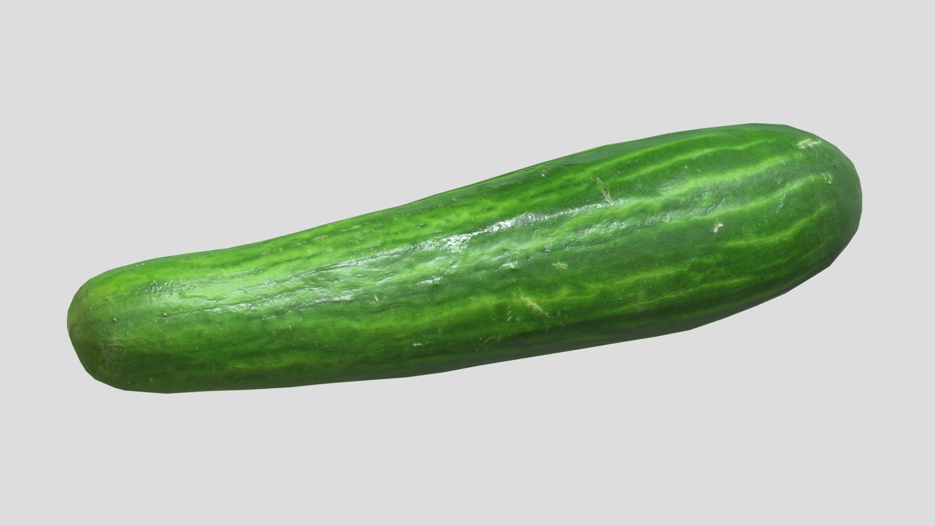 3D Model Cucumber Low Poly - TurboSquid 2272660