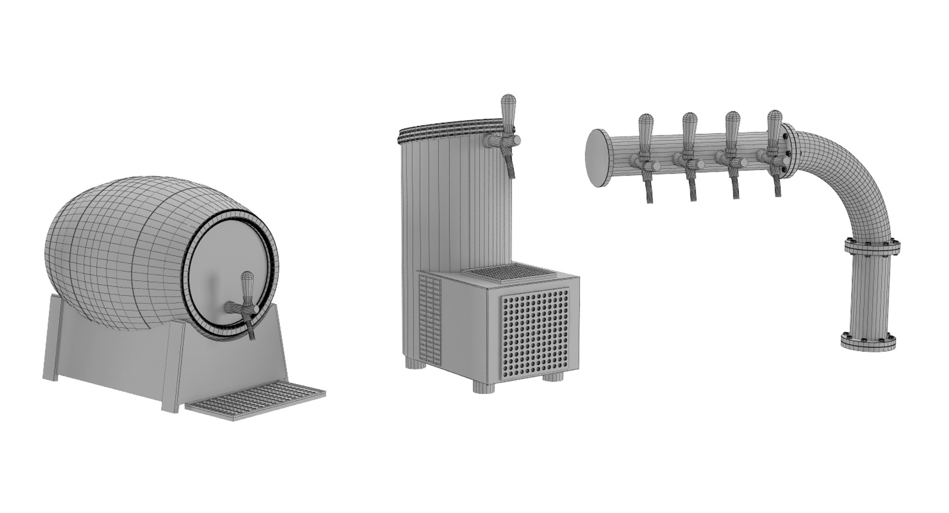 3D Beer Equipment Model - TurboSquid 1218358