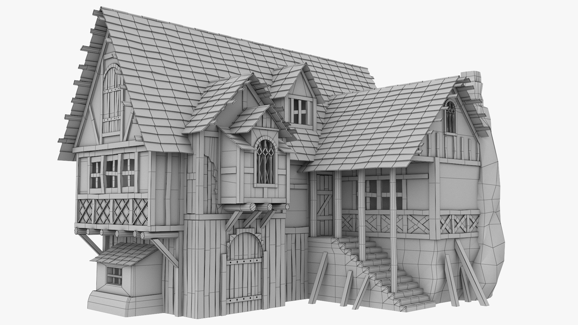 Medieval House 03 8K PBR Textures 3D - TurboSquid 2276934