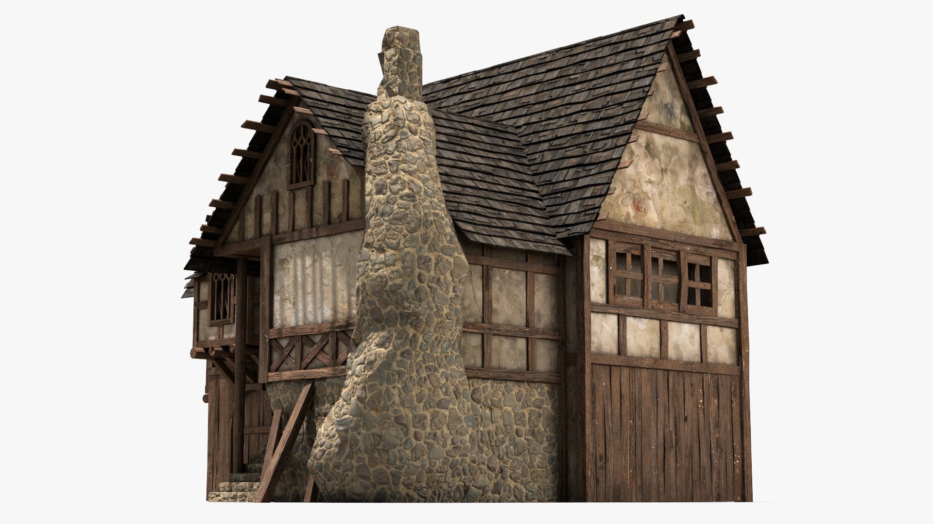 Medieval House 03 8K PBR Textures 3D - TurboSquid 2276934