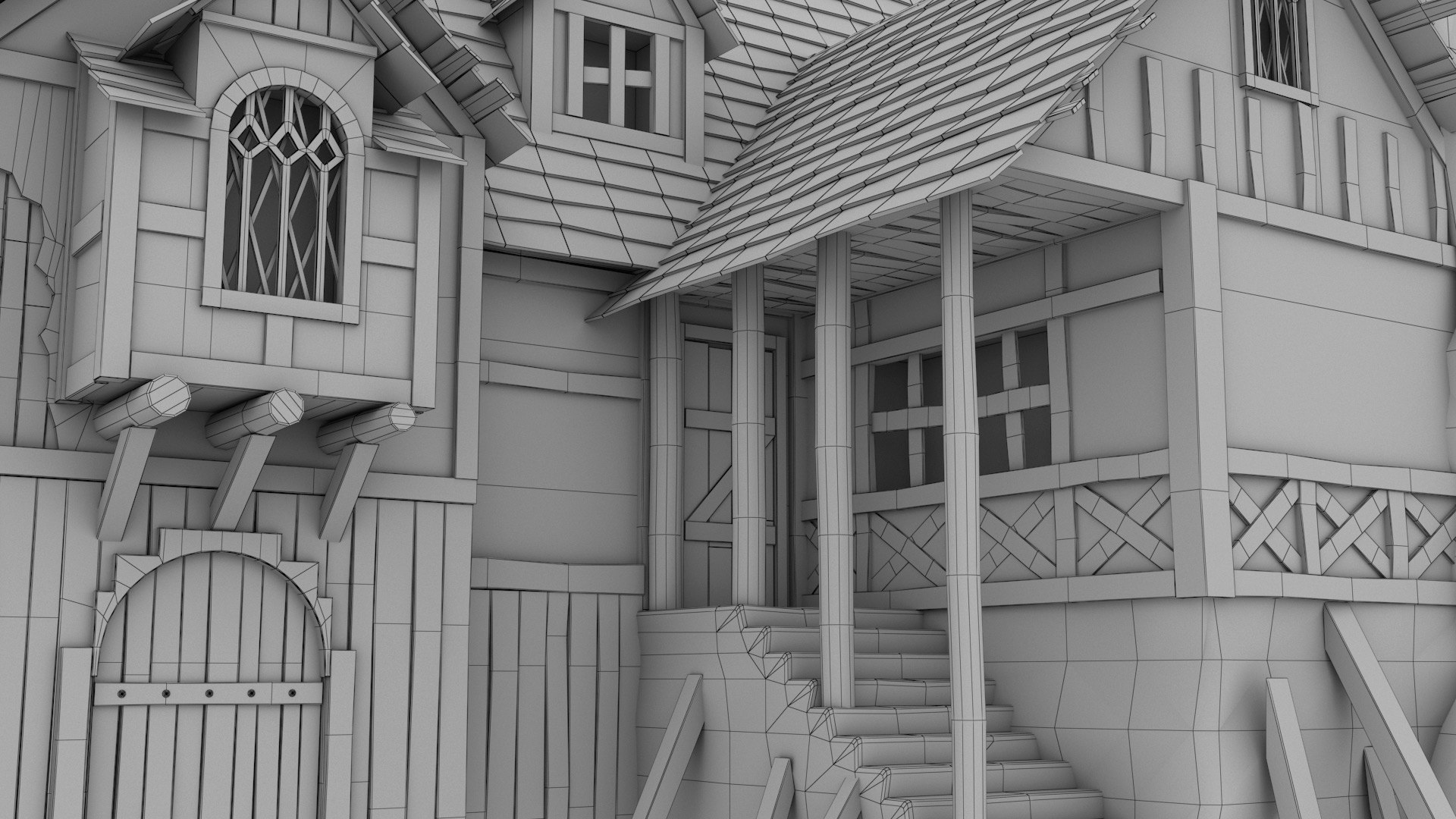 Medieval House 03 8K PBR Textures 3D - TurboSquid 2276934