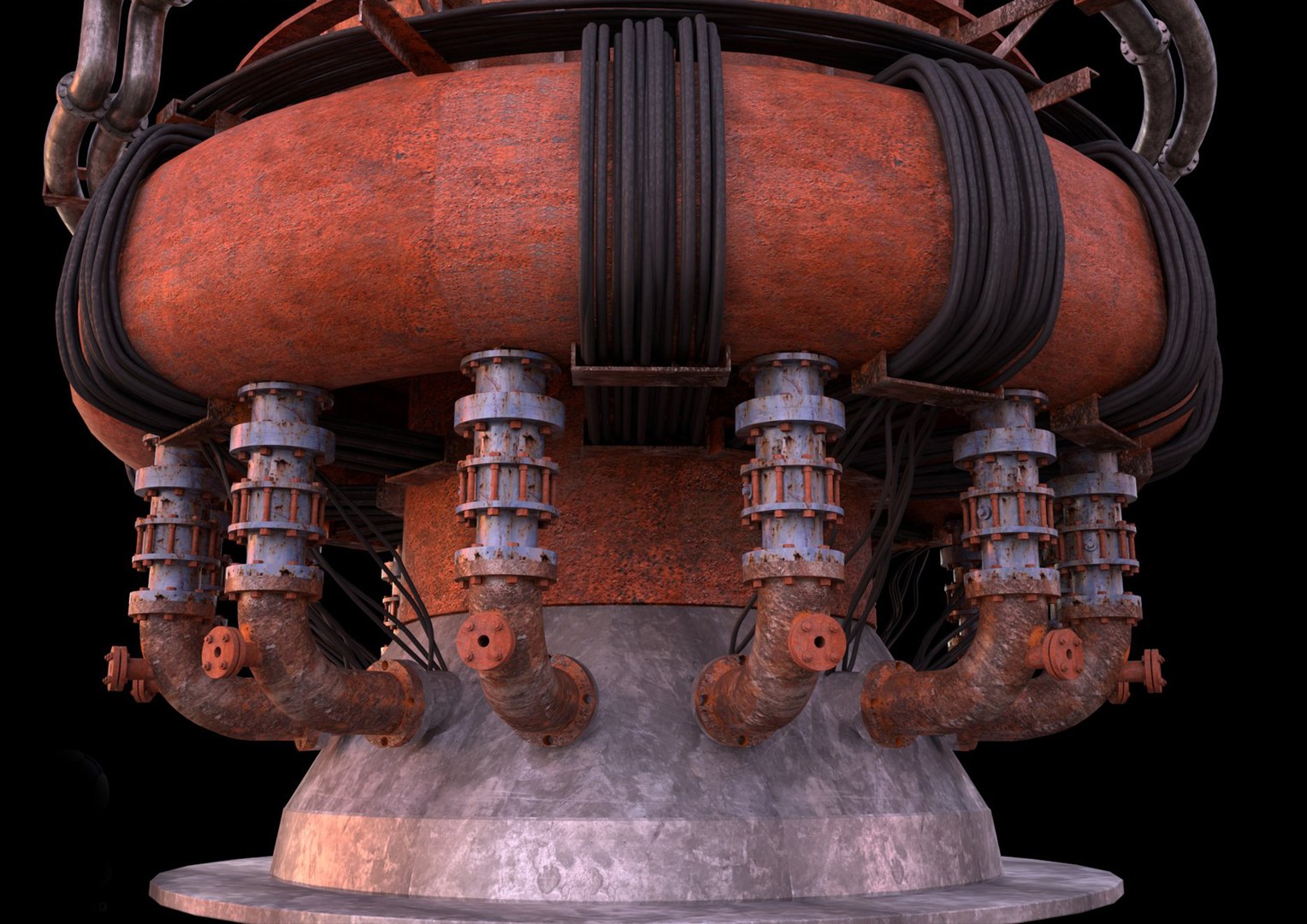 3D Blast Furnace C4D Vray 5 - TurboSquid 1723610