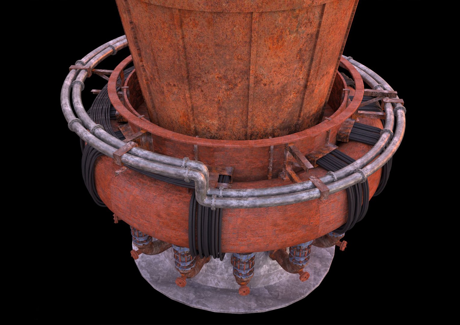 3D Blast Furnace C4D Vray 5 - TurboSquid 1723610