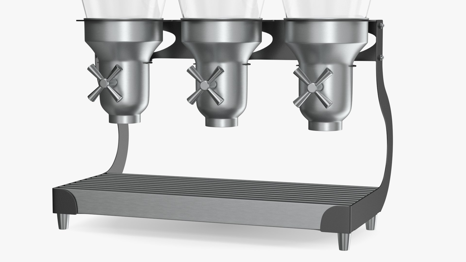 3D Triple Dispenser Dry Food Metal Base - TurboSquid 1956016