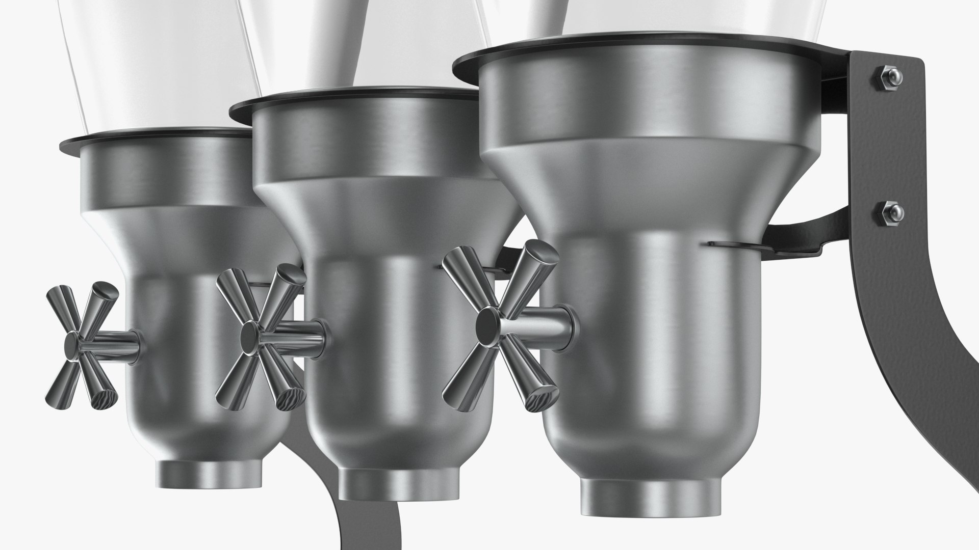 3D Triple Dispenser Dry Food Metal Base - TurboSquid 1956016