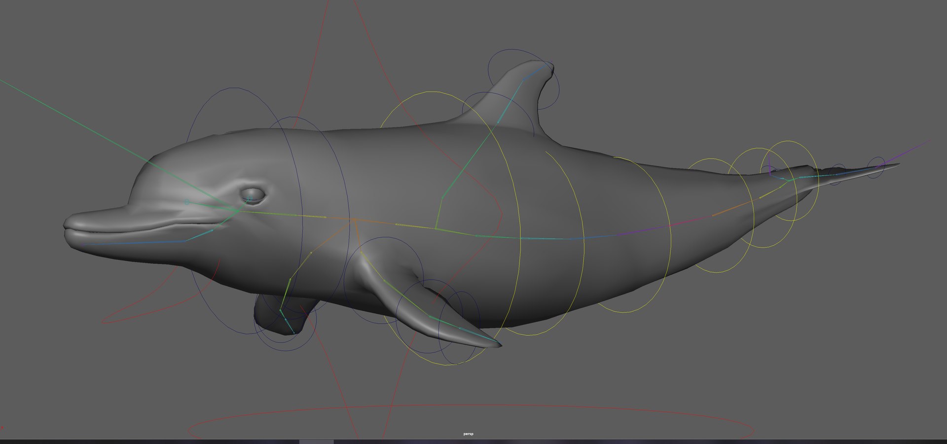 Dolphin Rigged Model - TurboSquid 2305945