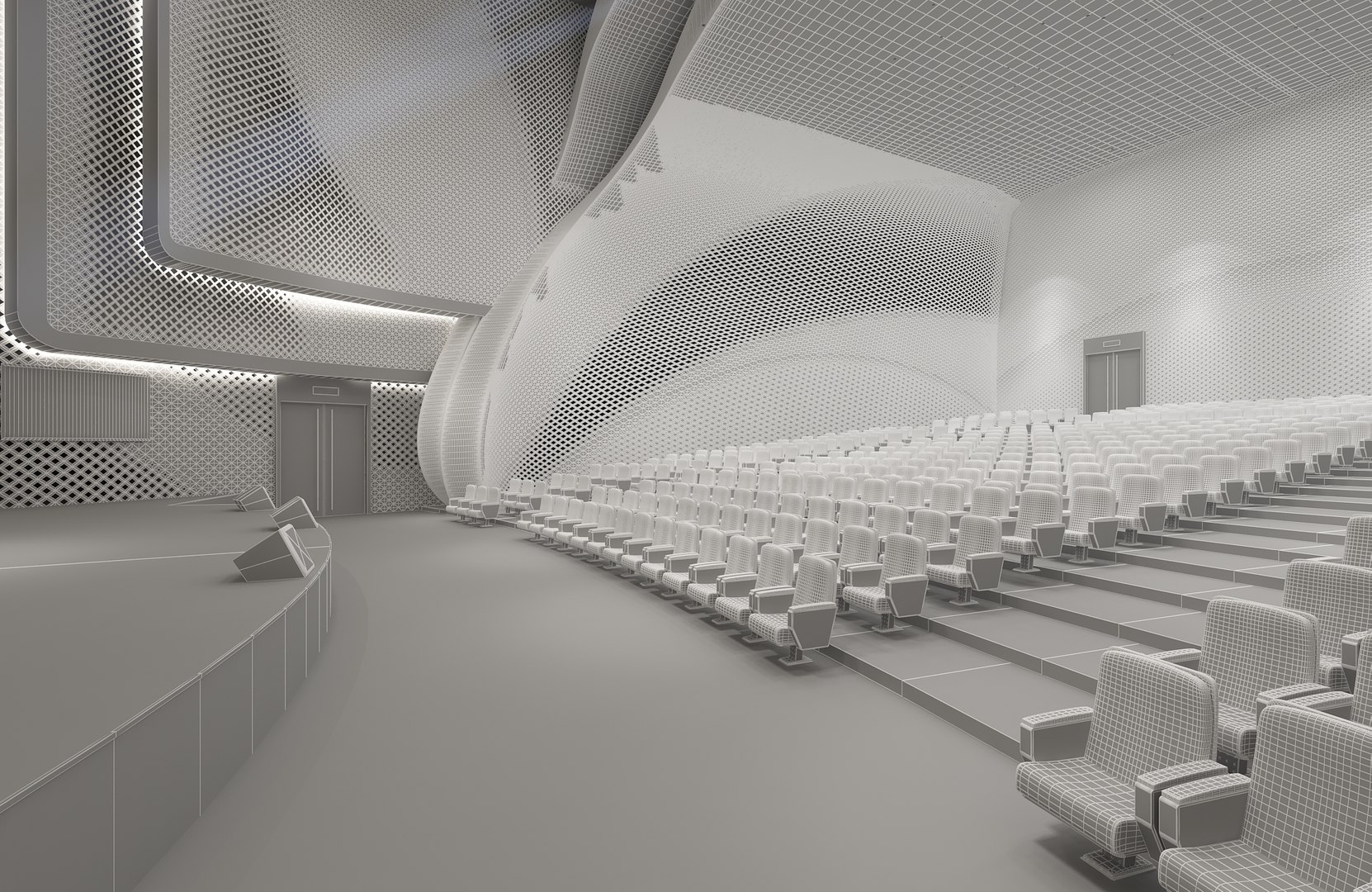 3D Theater Interior 02 - TurboSquid 2240245