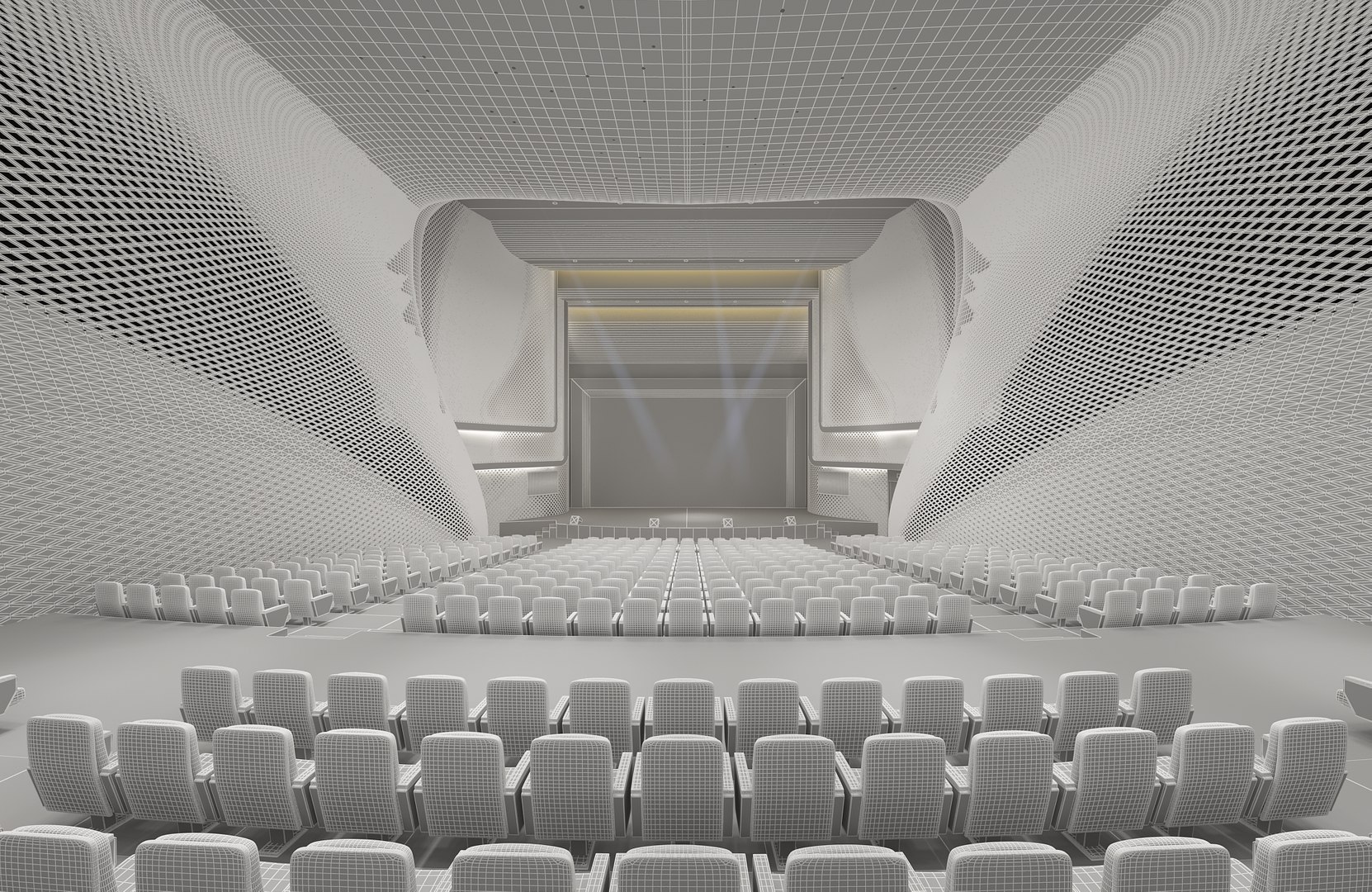 3D Theater Interior 02 - TurboSquid 2240245