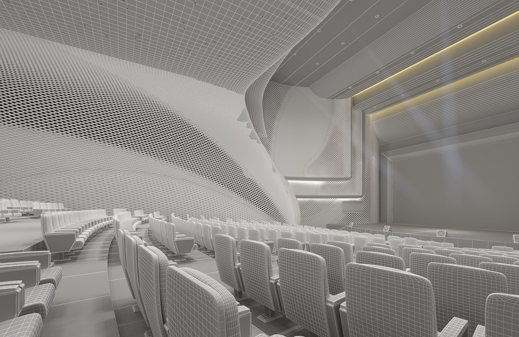 3D Theater Interior 02 - TurboSquid 2240245