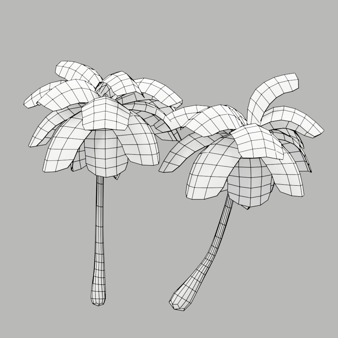 Coconut Tree Model - TurboSquid 1423030