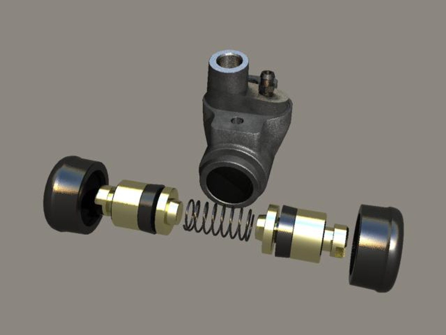 Wheel Cylinder 3d Model