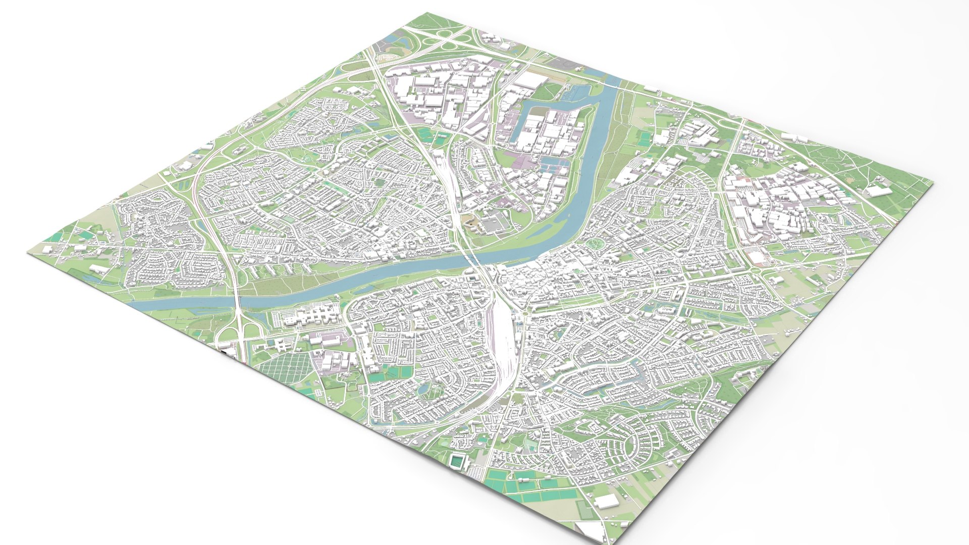 Cityscape Toledo Ohio United States 3D Model - TurboSquid 2246544