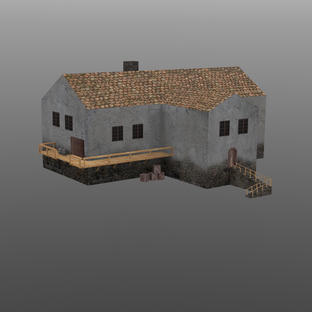 Building Medieval Tavern 3d Fbx
