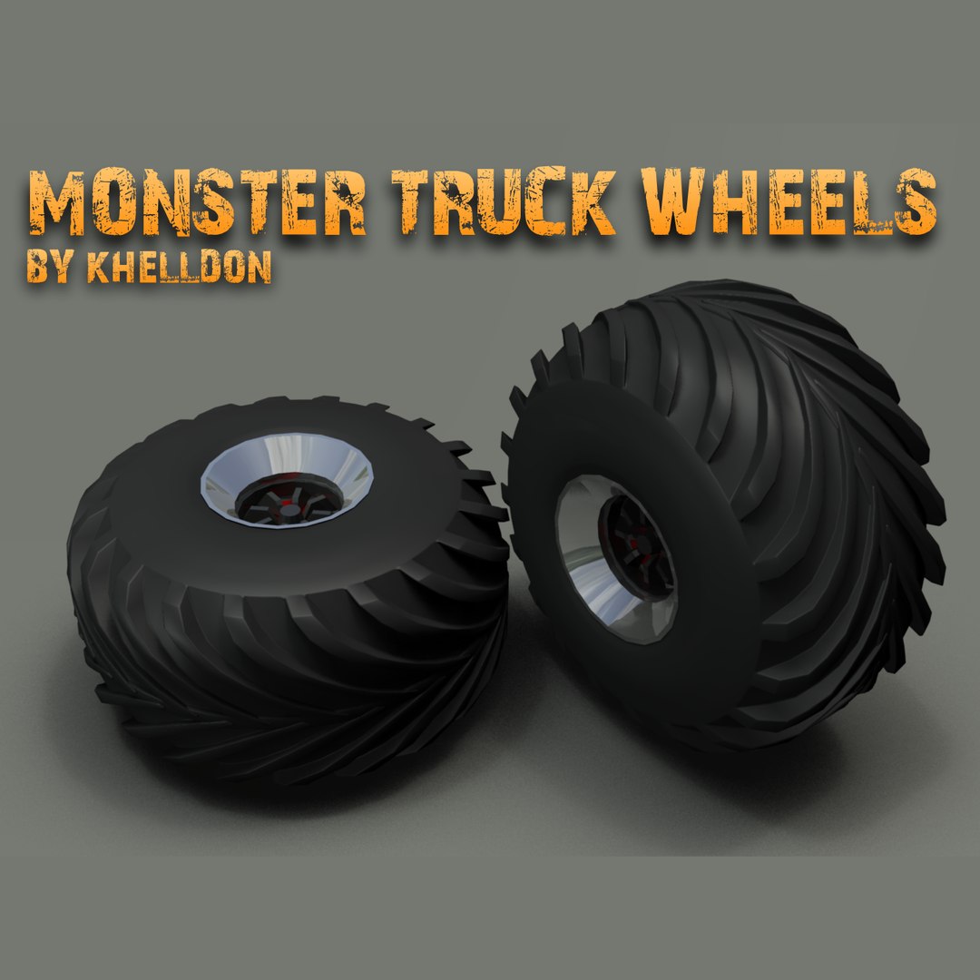 Free 3D Model Monster Truck Wheel - TurboSquid 1375058